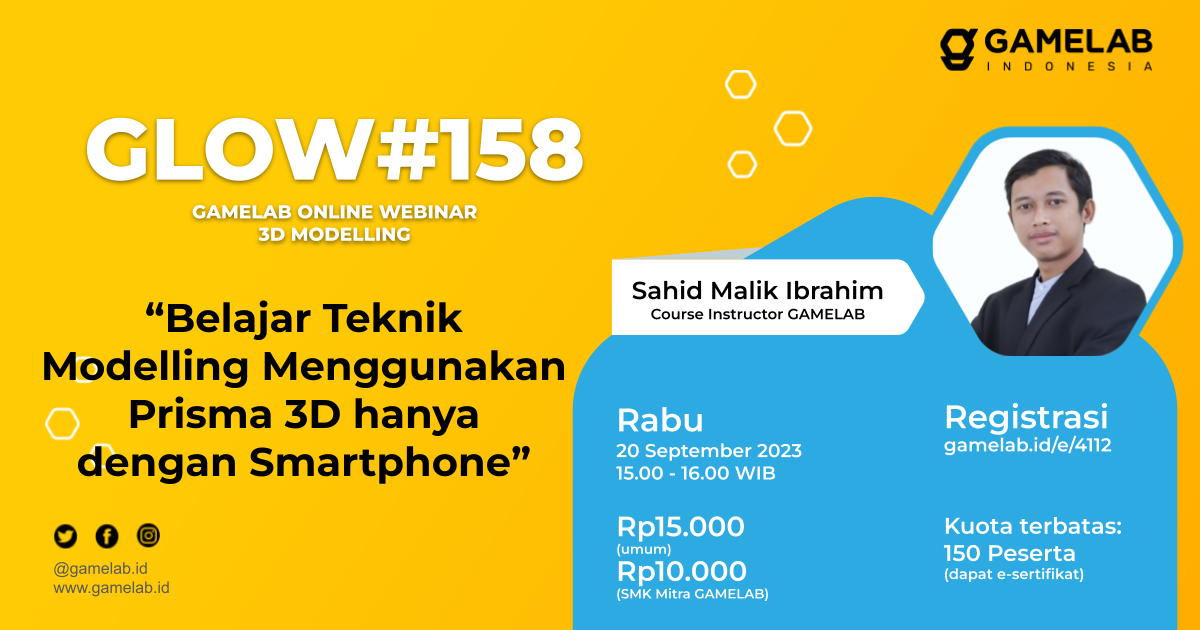 GLOW#158 3D Modelling - Belajar Teknik Modelling Menggunakan Prisma 3D hanya dengan Smartphone ...