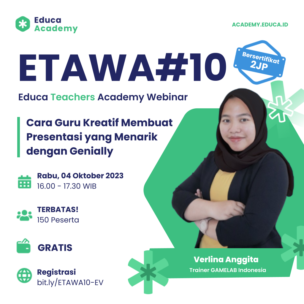 Detail Acara ETAWA#10 - Cara Guru Kreatif Membuat Presentasi yang Menarik dengan Genially ...