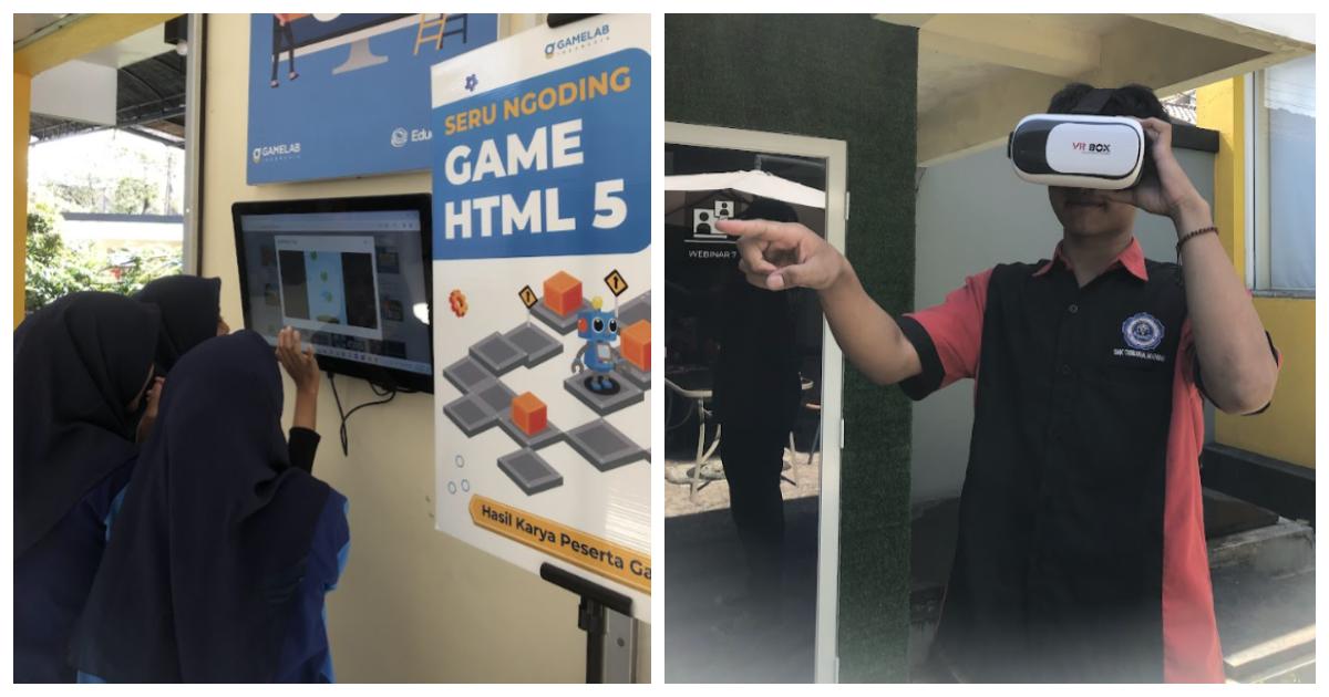 Menjajal Game Virtual Reality, SMK Cendikia Madinah Dampit Kunjungan ...