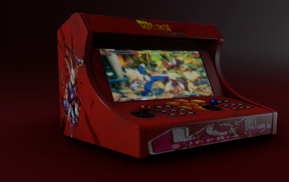 Mini Retro Arcade 3D Creation in Blender and Adobe Substance Painter ...