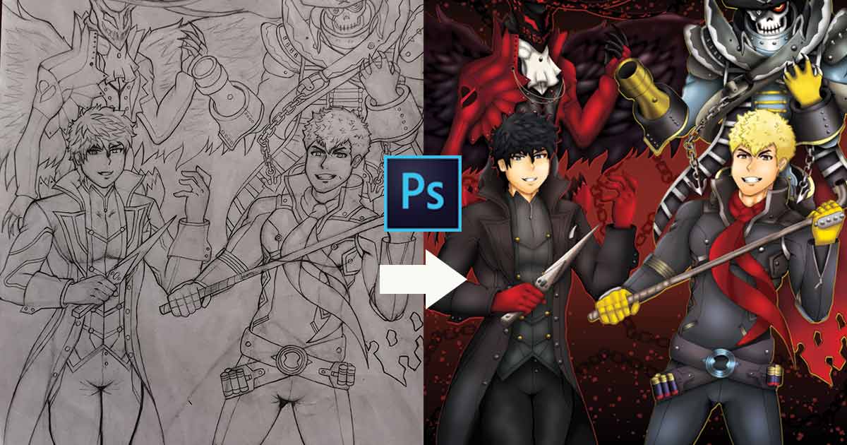 Tutorial Membuat Sketsa Tradisional menjadi Ilustrasi Digital Dengan ...